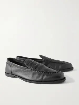 John Lobb Pace Full-grain Leather Loafers
