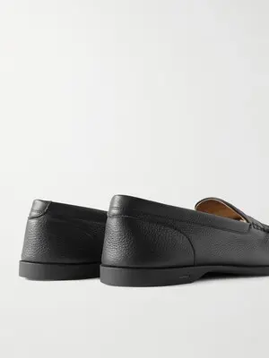 John Lobb Pace Full-grain Leather Loafers