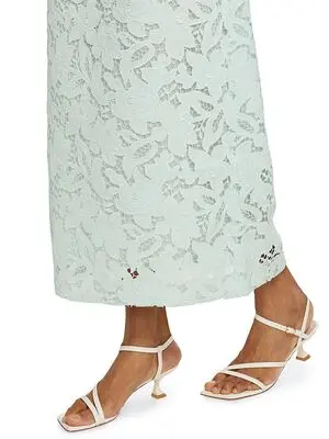 Zimmermann Natura Lace Pencil Midi-skirt