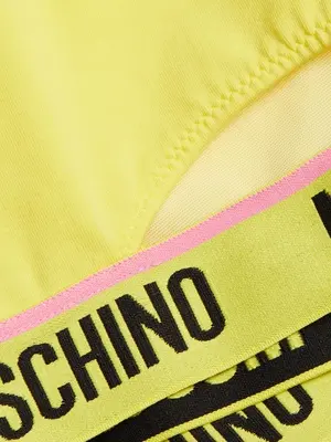 Moschino Donna Logo-detailed Bikini Top