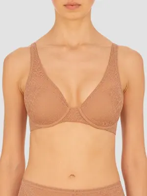Natori Pretty Smooth Lace T-shirt Bra - Buff