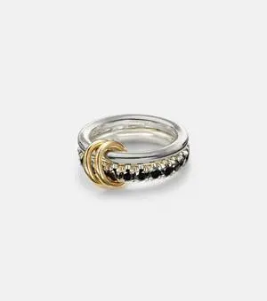 SPINELLI KILCOLLIN Enzo Ring With Black Diamonds - Silver