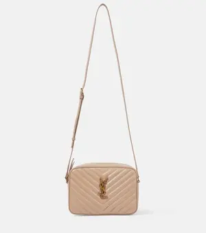 Saint Laurent Lou Quilted Leather Camera Bag Pink