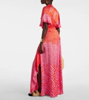 Poupette St Barth Mabelle Printed Maxi Dress - Pink