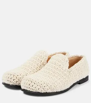 JW Anderson Crochet Loafers - Grey