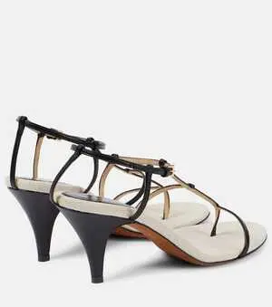 Khaite Jones Leather Sandals