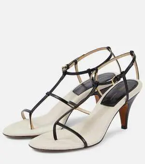 Khaite Jones Leather Sandals