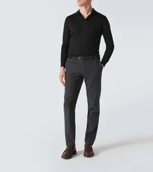 Loro Piana Virgin Wool Polo Shirt
