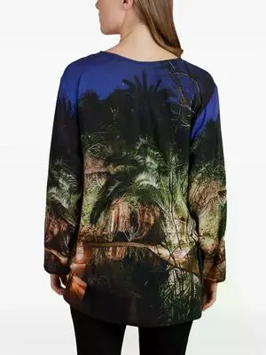 AGNÈS B. Palm Tree-print Tunic Top