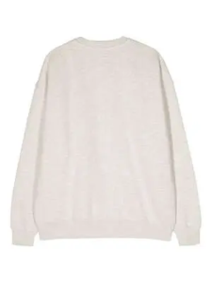 AWAKE NY Logo-embroidered Mélange Sweatshirt - Grey