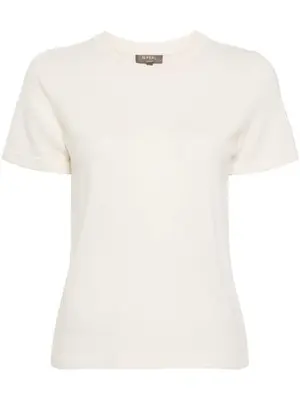 N.peal Crew-neck Cashmere T-shirt - Neutrals