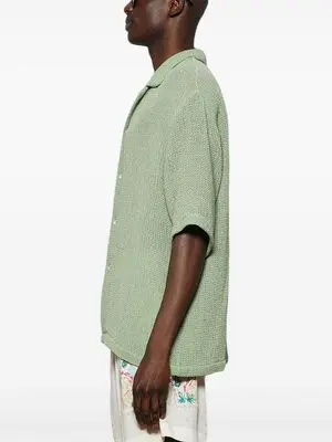 Amiri Spread-collar Mesh Shirt