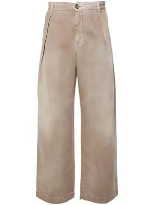 Wood Wood Fraser Faded Wide-leg Trousers