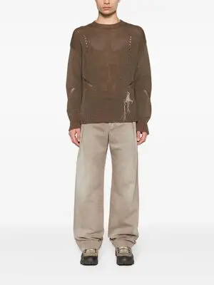 Wood Wood Fraser Faded Wide-leg Trousers