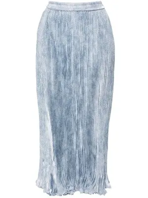 Michael Kors Floral-print Pleated Midi Skirt