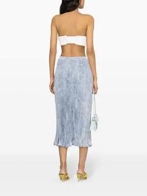 Michael Kors Floral-print Pleated Midi Skirt
