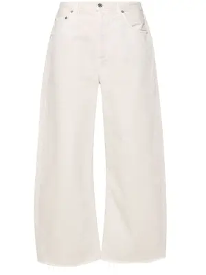 Citizens Of Humanity Ayla Cropped Wide Leg Jeans - Neutrals