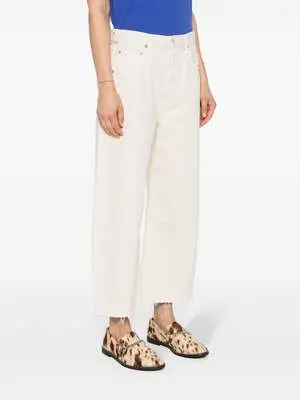 Citizens Of Humanity Ayla Cropped Wide Leg Jeans - Neutrals
