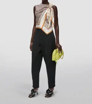 Loewe X Paula's Ibiza Silk Scarf Top