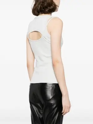 Off-White Layered Cut-out Tank Top