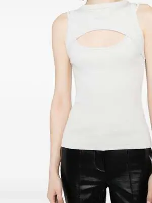 Off-White Layered Cut-out Tank Top