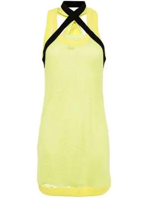 Off-White Openwork Sleeveless Dress