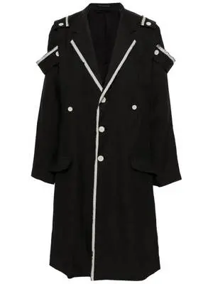 Yohji Yamamoto Notched Lapel Outerwear For Men