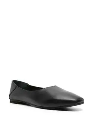 Manu Atelier Leather Ballerina Shoes