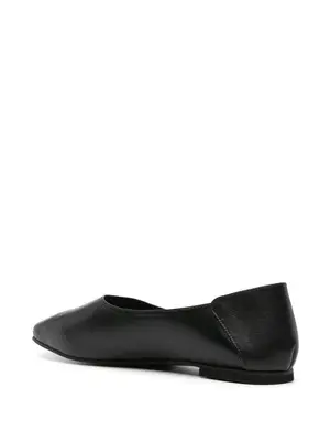 Manu Atelier Leather Ballerina Shoes