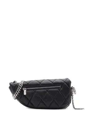 Burberry Shield Lock Leather Shoulder Bag - Black