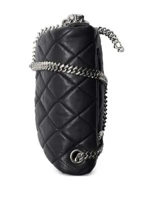 Burberry Shield Lock Leather Shoulder Bag - Black