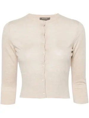 N.peal Darcie Cashmere Cardigan - Neutrals