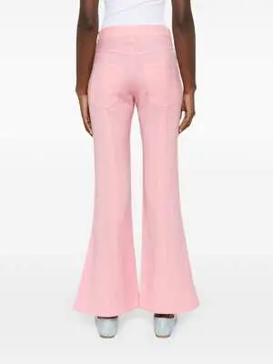 Marni Grain De Poudre Flared Trousers - Pink