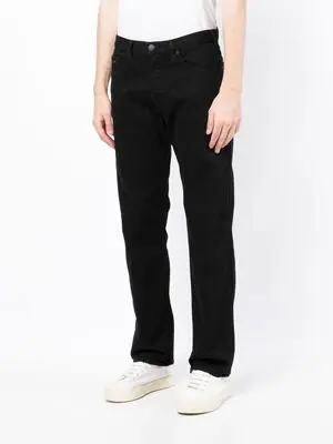 Emporio Armani Straight-leg Denim Jeans - Black
