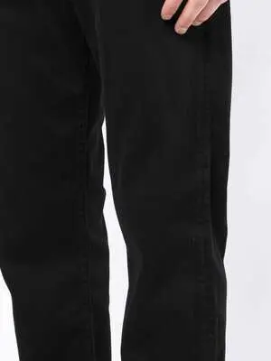 Emporio Armani Straight-leg Denim Jeans - Black
