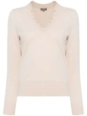 N.peal Ruffle-trim Cashmere Jumper