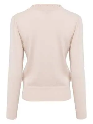 N.peal Ruffle-trim Cashmere Jumper