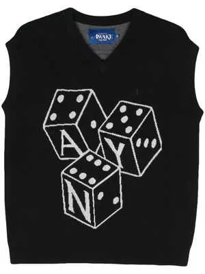 AWAKE NY Dice Logo-jacquard Vest - Black