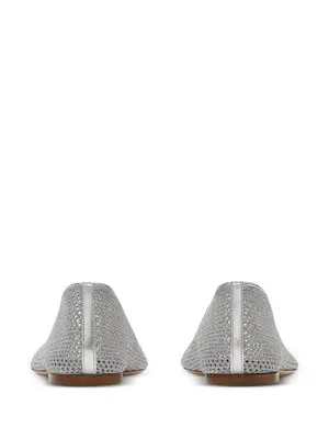 Burberry Mesh Ballerina Shoes - Silver