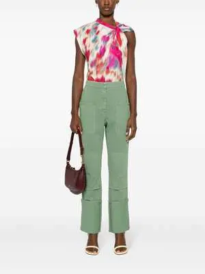 Max Mara Slim-fit Cotton Trousers