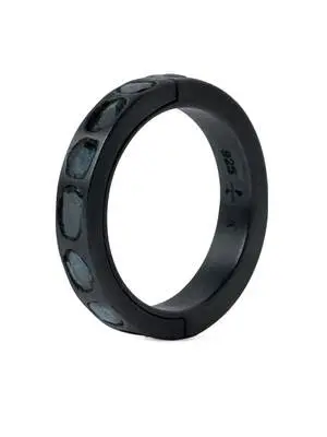 PARTS OF FOUR Sistema Blue-diamond Ring - Silver