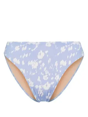 Evarae Iza Leopard Bikini Bottom - Blue