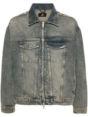 REPRESENT R4 Washed-denim Jacket - Blue