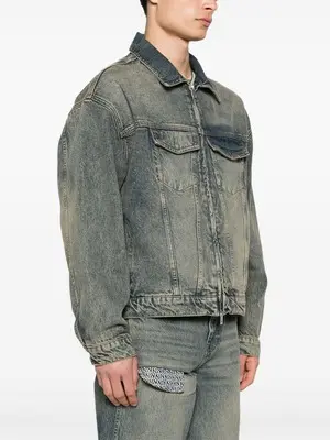 REPRESENT R4 Washed-denim Jacket - Blue