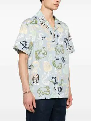LANVIN Abstract-print Cotton Shirt