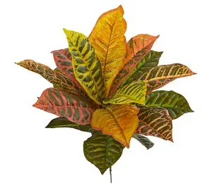 NEARLY NATURAL 17' Garden Croton Artificial Pla Nt - One-color
