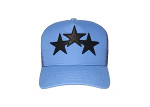 Amiri Three Star Trucker Cap - Carolina Blue