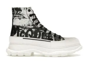 Alexander McQueen Graffiti Tread Slick Boot
