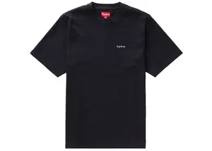 Supreme Short Sleeve Pocket Tee Shirt - Black