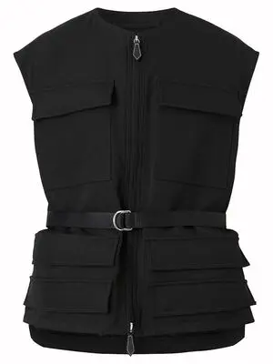 Burberry Zip Up Cargo Vest
